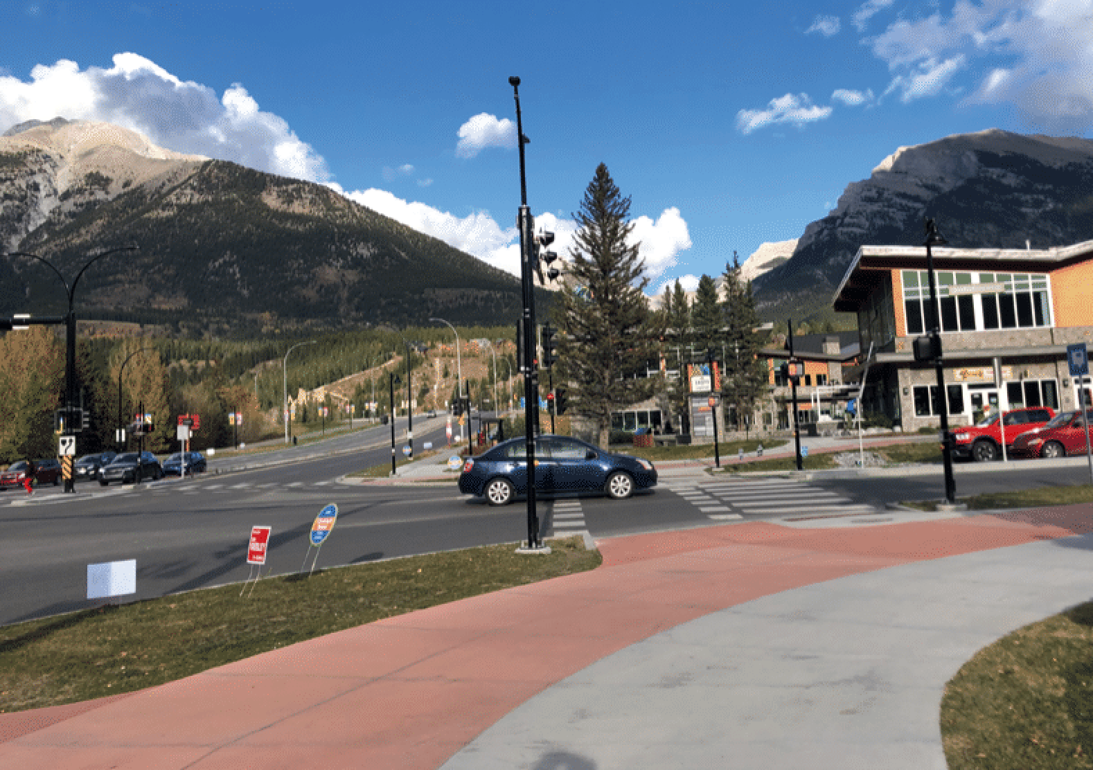 Canmore Protected Intersection Completion - Mobycon